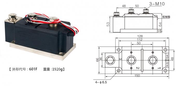 MTC600A Thyristor Module 2000V/1600V Double Direction Full Crimping ...