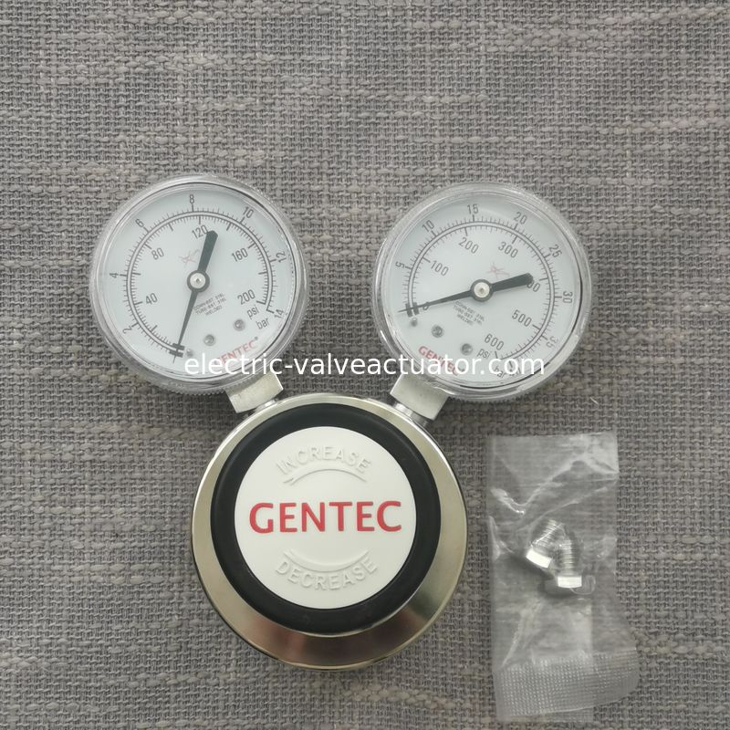 GENTEC Pressure Regulator With Two Ranges Psi / Bar Pressure Gauge ...